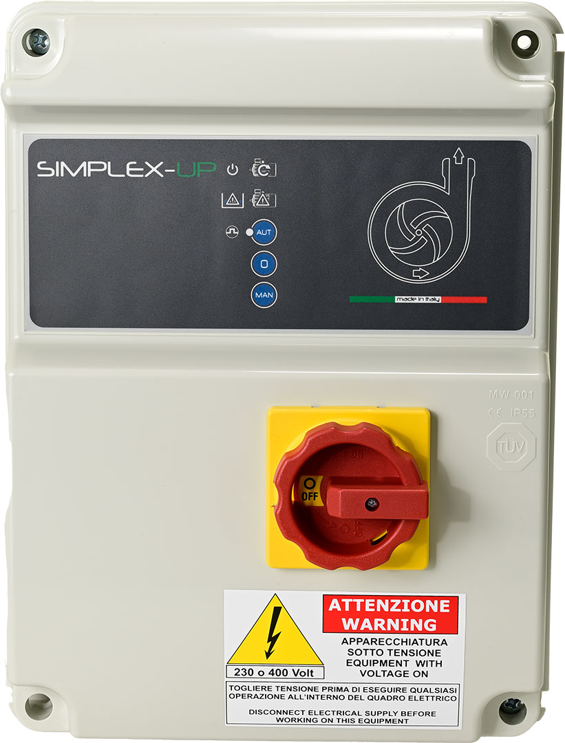AUTOMATIKSKÅP ENKELPUMP SIMPLEX-UP-T/10 400V